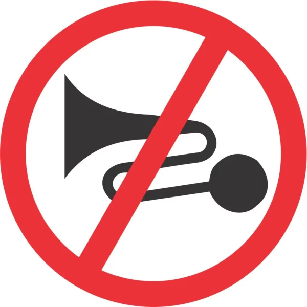 No Excessive Noise road sign (R206) - Alchemy Trading Group